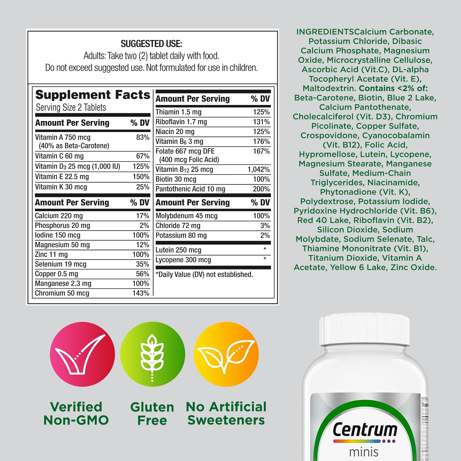 easy-to-swallow multivitamin tablets