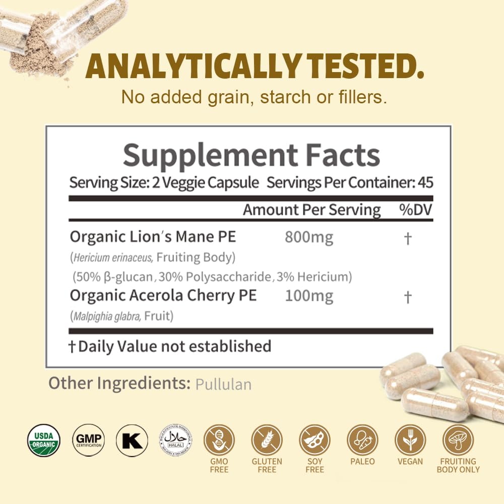 easy-to-swallow mushroom health capsules