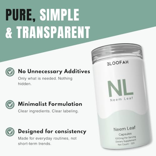 easy-to-swallow neem leaf capsules