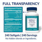 easy to swallow omega 3 softgels