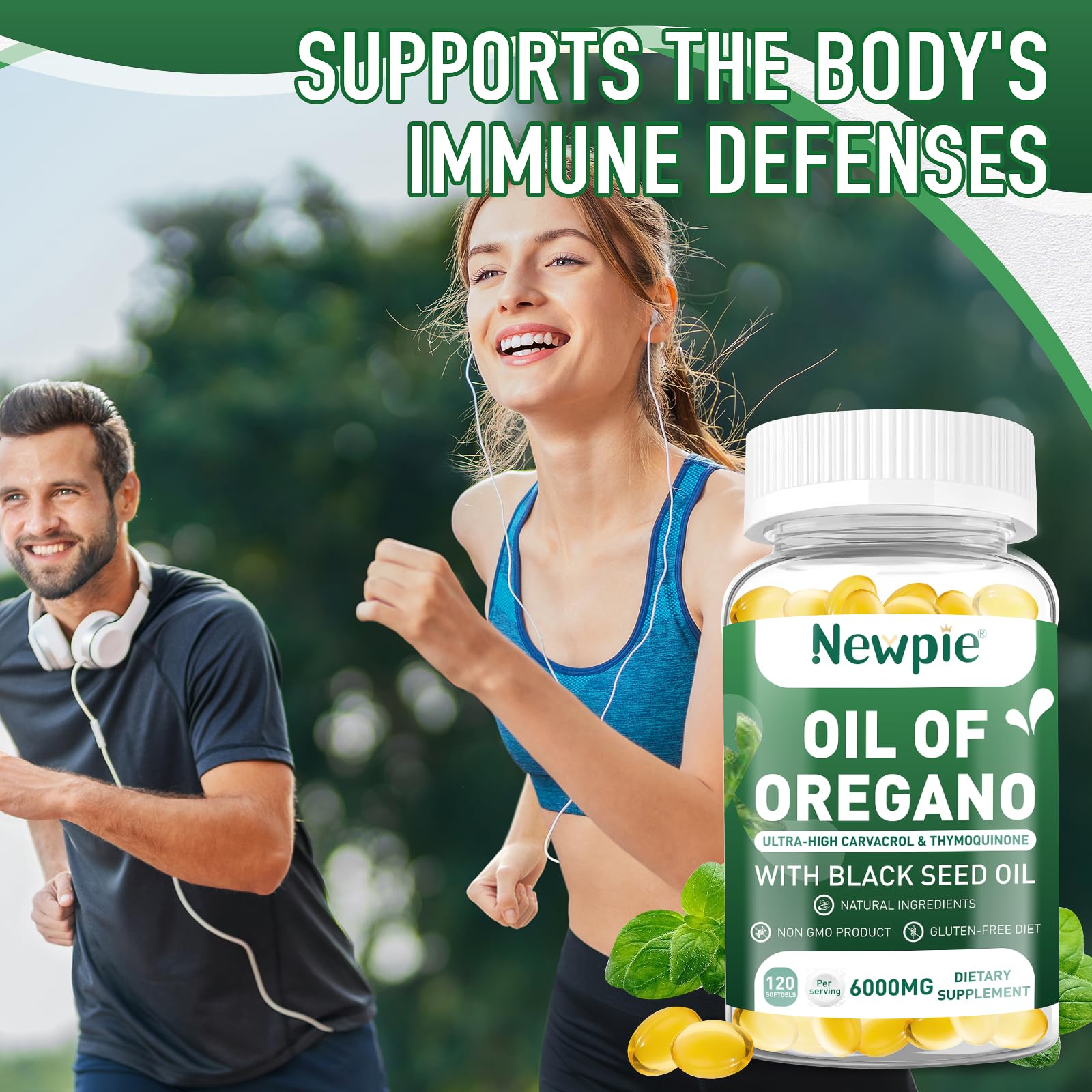 easy-to-swallow oregano oil softgels