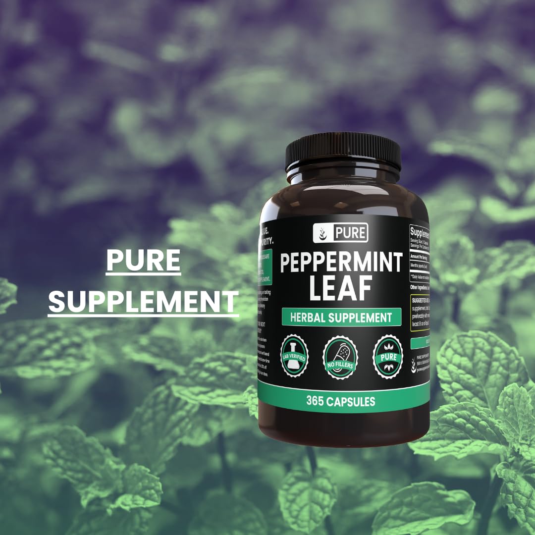 easy to swallow peppermint capsules