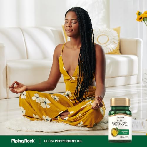 easy-to-swallow peppermint oil softgels