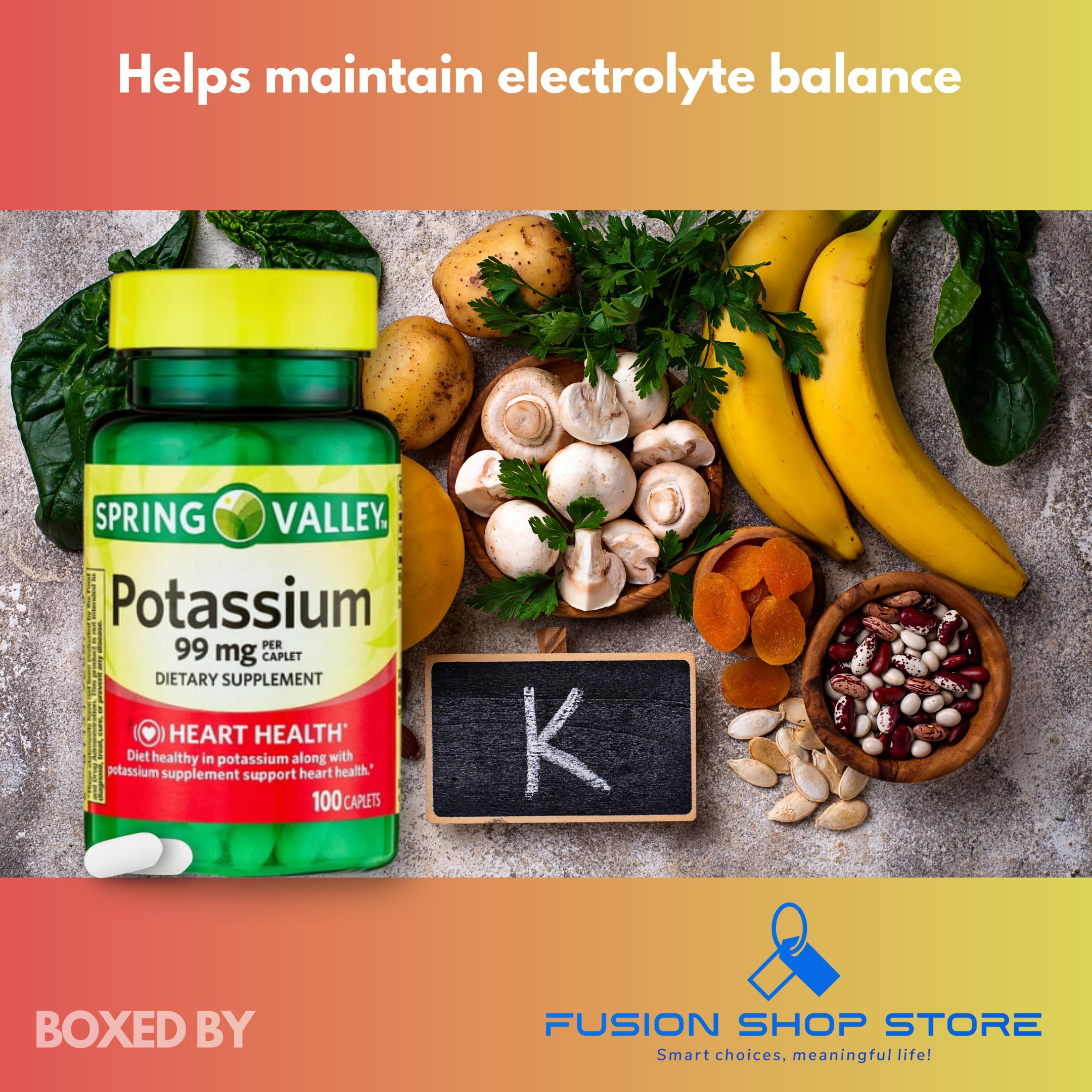 easy-to-swallow potassium caplets