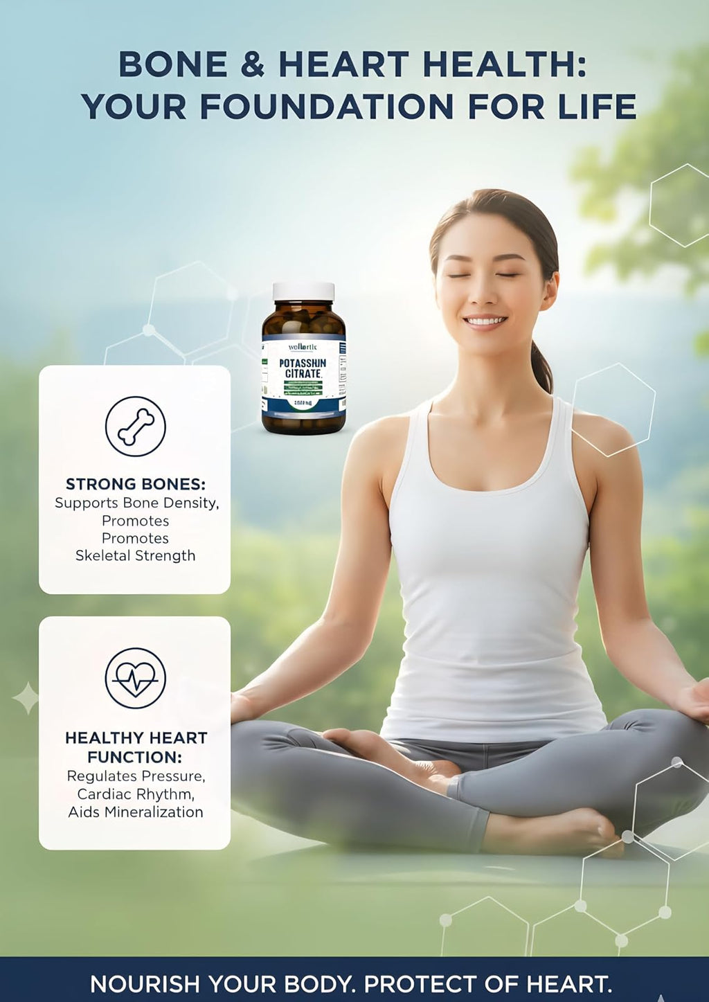 Easy-to-swallow potassium citrate capsules