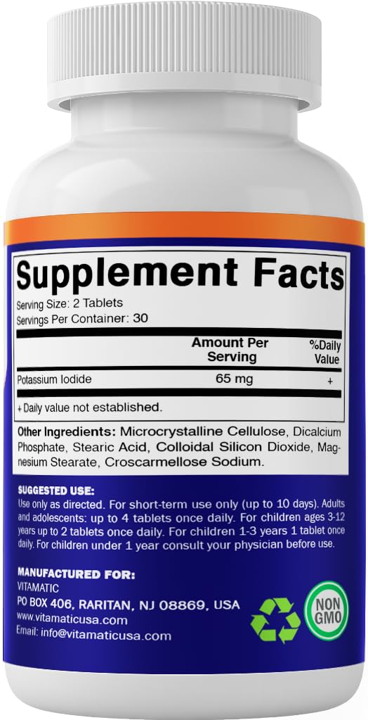 easy-to-swallow potassium iodide tablets