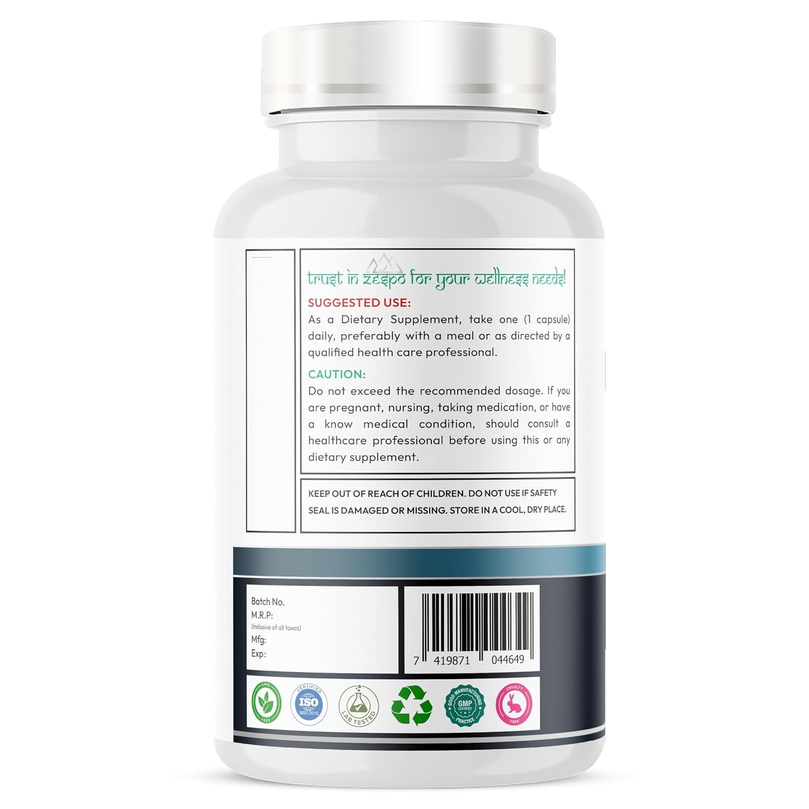 easy-to-swallow potassium veg capsules