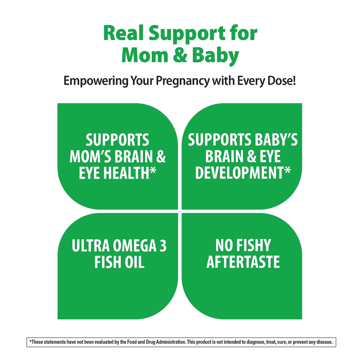 easy-to-swallow prenatal DHA capsules