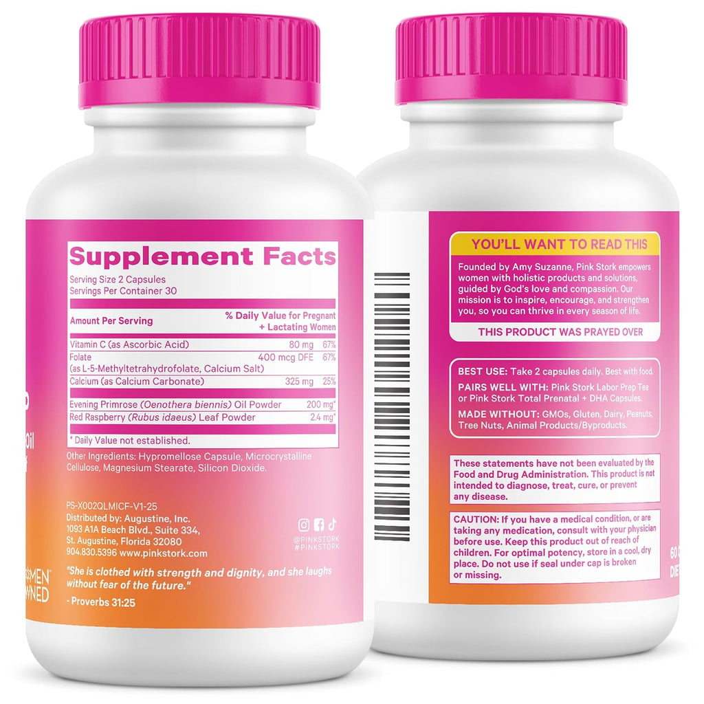 easy-to-swallow prenatal labor capsules