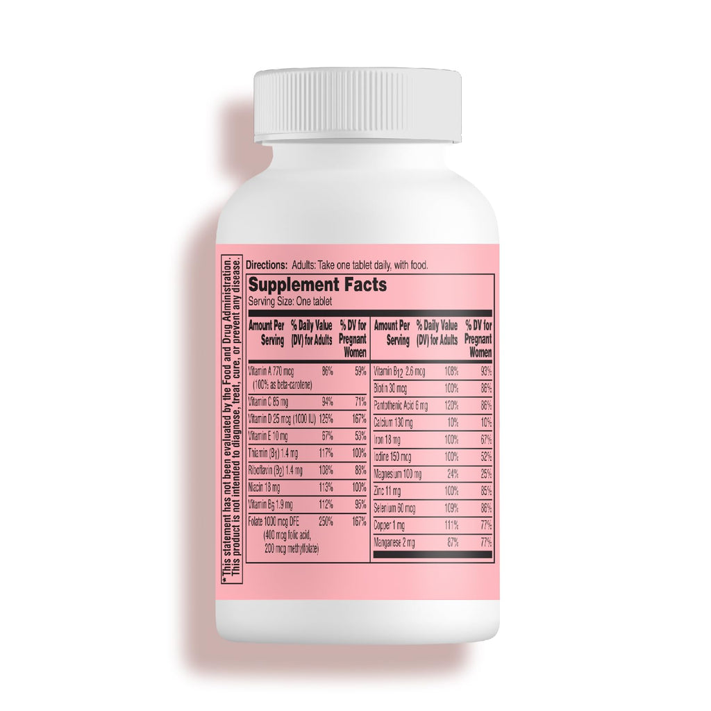 easy-to-swallow prenatal multivitamin tablets