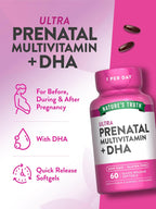 easy-to-swallow prenatal softgels for convenience