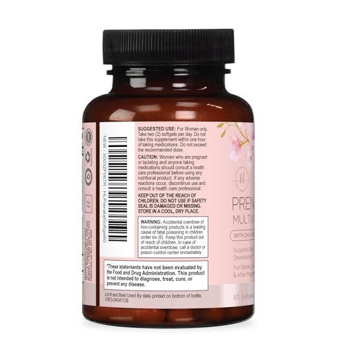 Easy-to-swallow prenatal vitamin softgels