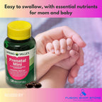 Easy-to-swallow prenatal vitamins for convenience