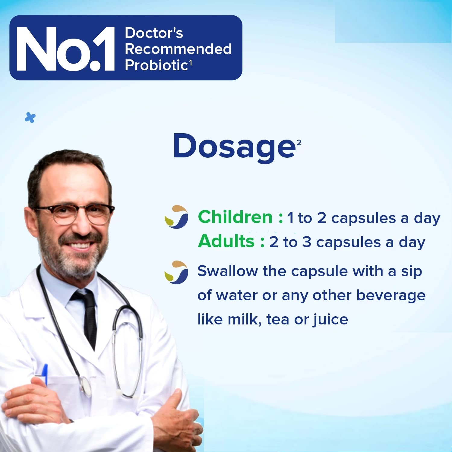easy-to-swallow probiotic capsules for all ages