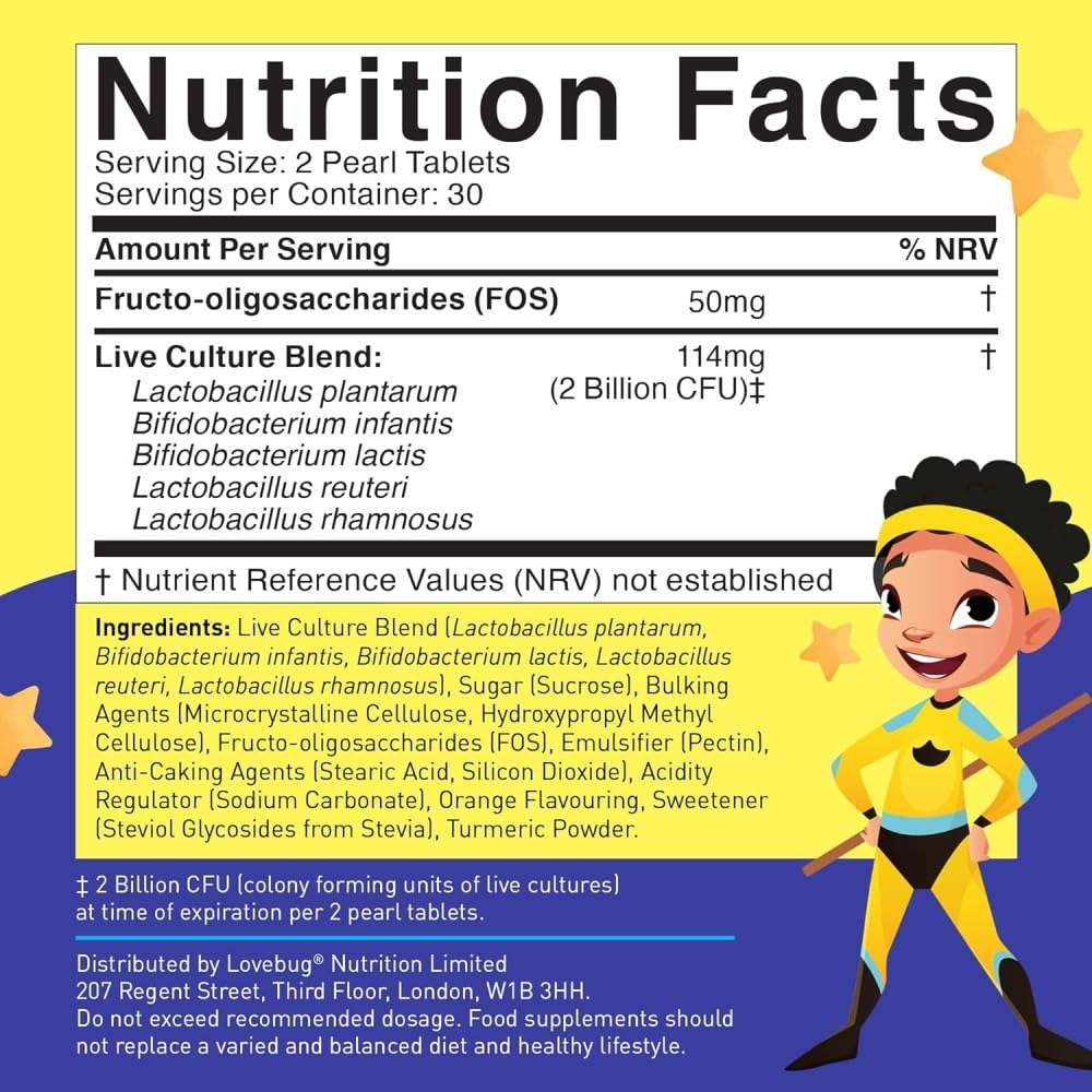 easy-to-swallow probiotic pearls