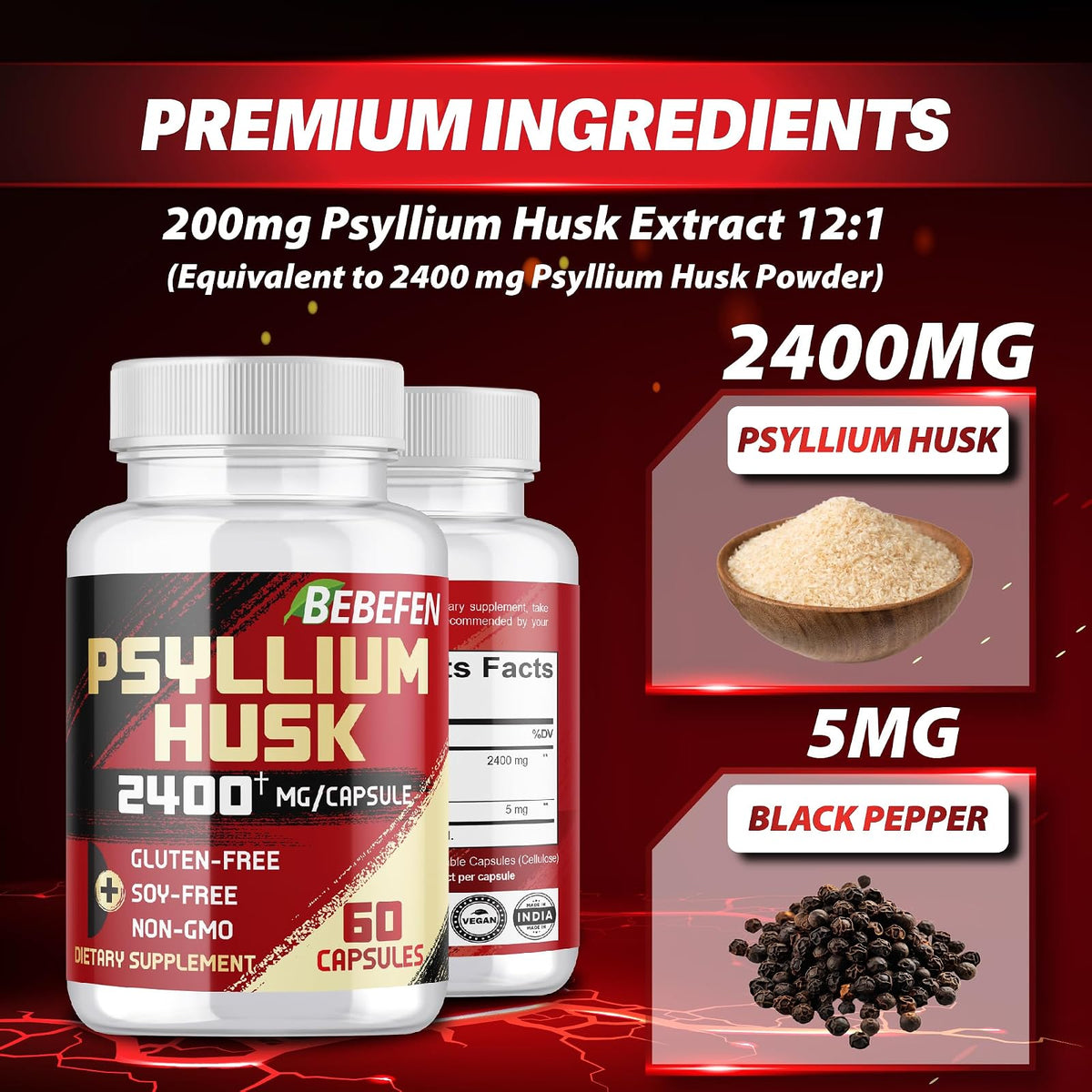 easy to swallow psyllium capsules