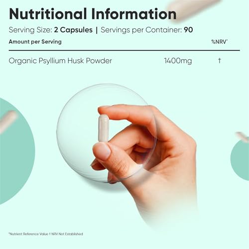 easy to swallow psyllium husk capsules