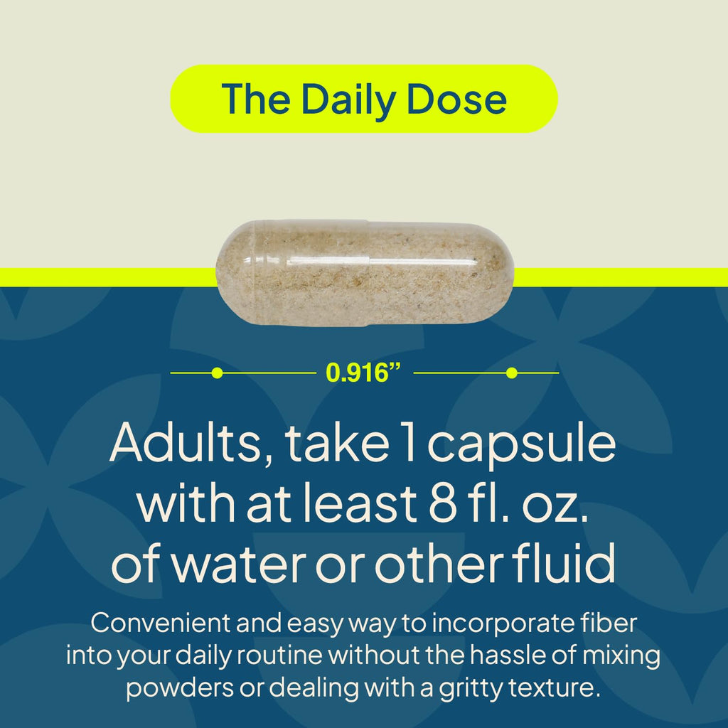 easy-to-swallow psyllium husk capsules