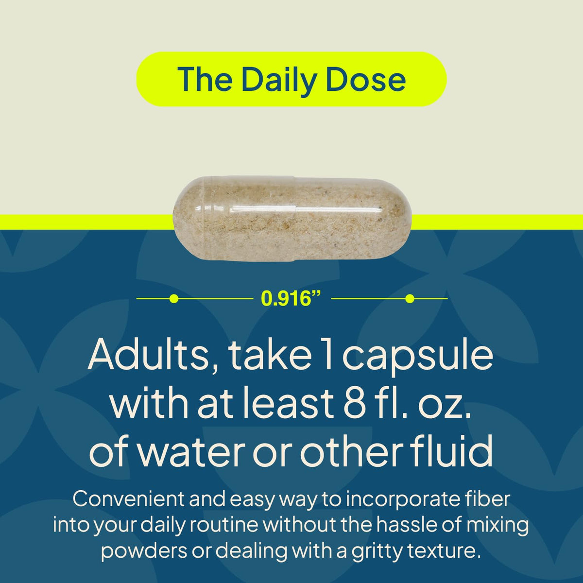 easy-to-swallow psyllium husk capsules