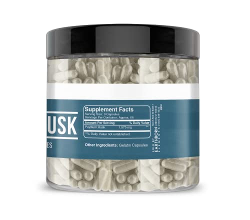 easy-to-swallow psyllium husk capsules