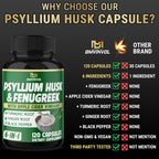 easy-to-swallow psyllium husk capsules