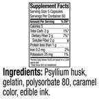 easy-to-swallow psyllium husk capsules