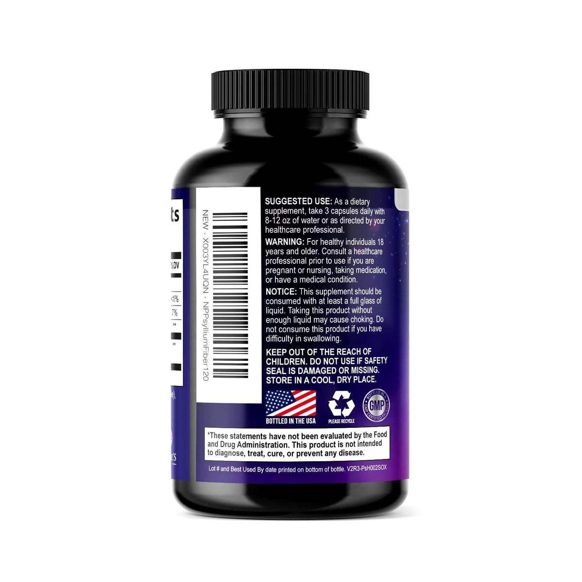 easy to swallow psyllium husk capsules