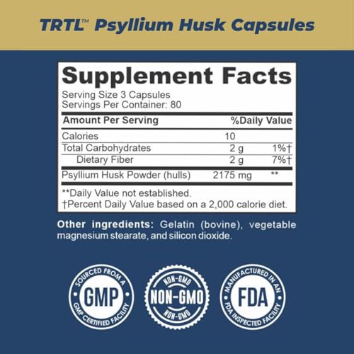 easy-to-swallow psyllium husk capsules