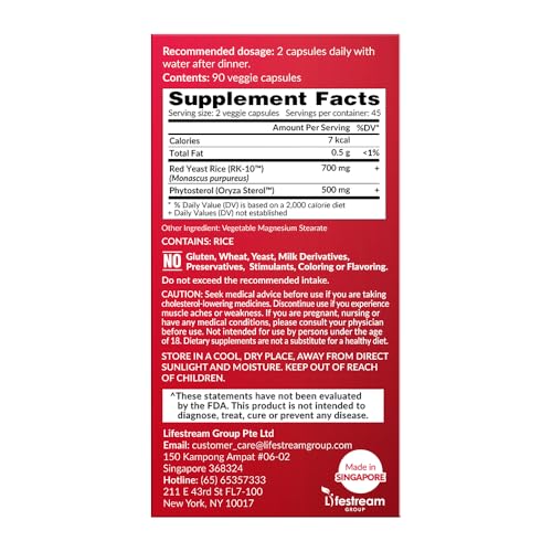 easy-to-swallow red yeast capsules