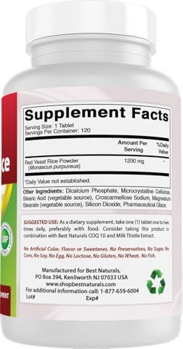 easy-to-swallow red yeast rice tablets