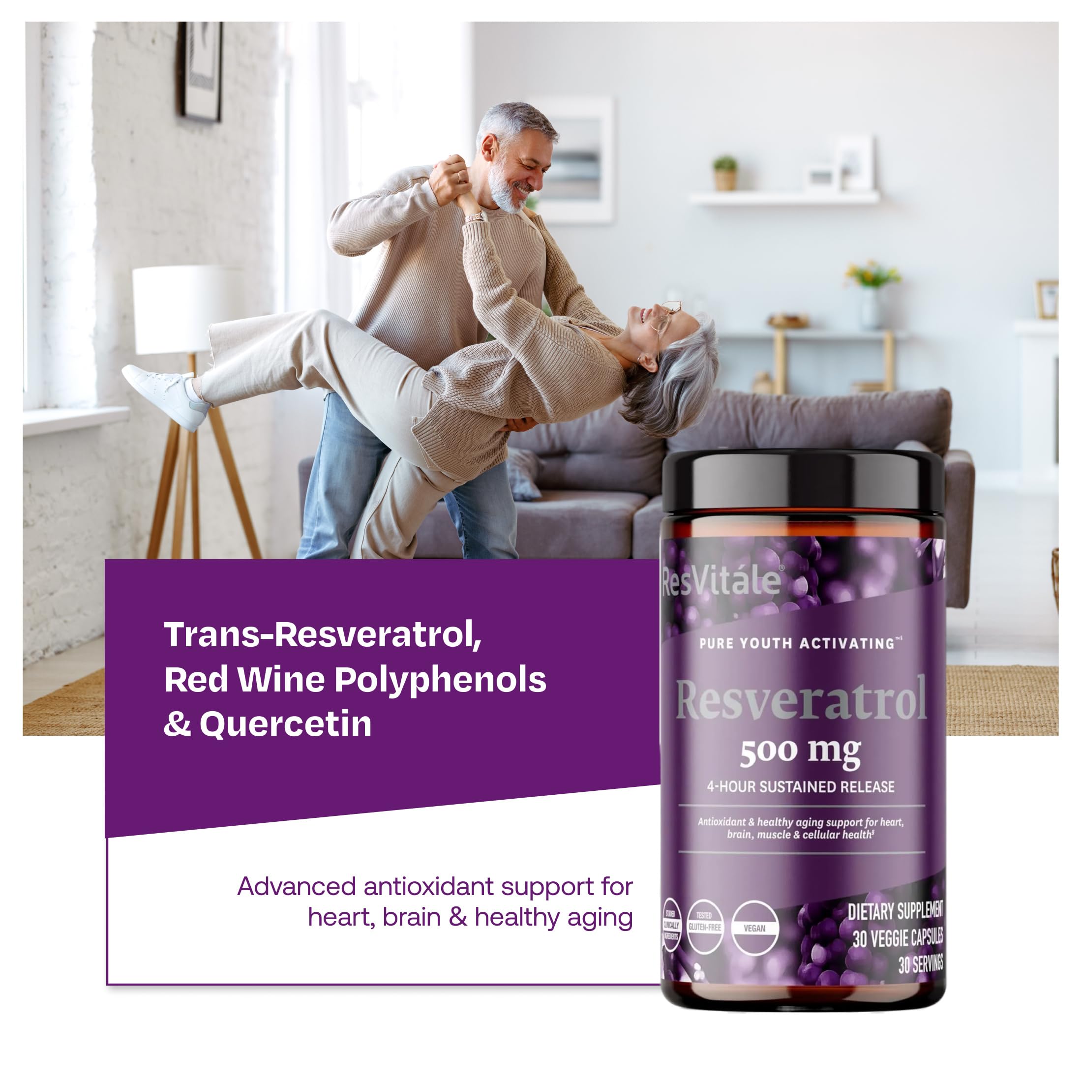 easy-to-swallow resveratrol capsules