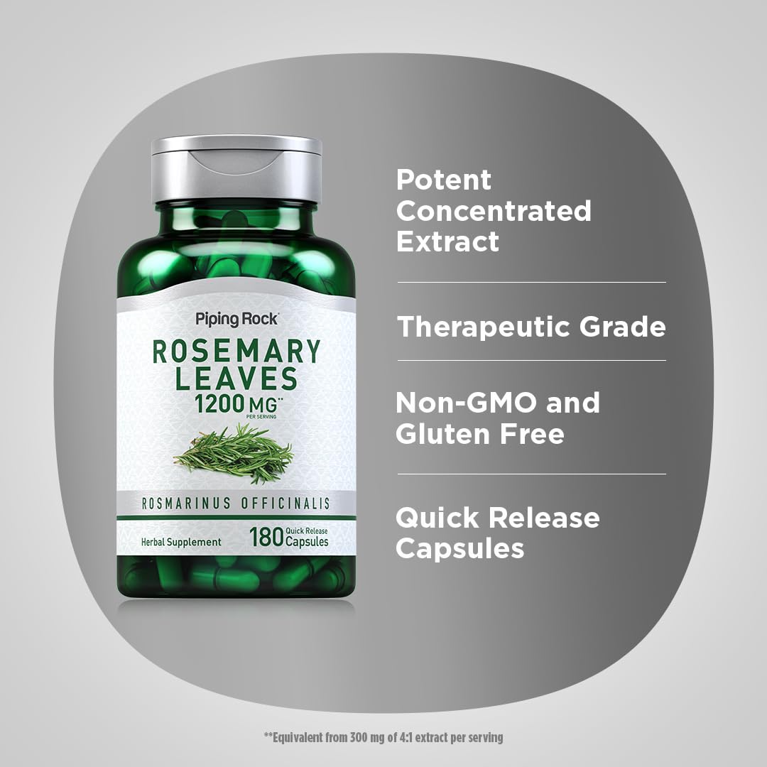easy-to-swallow rosemary leaf capsules