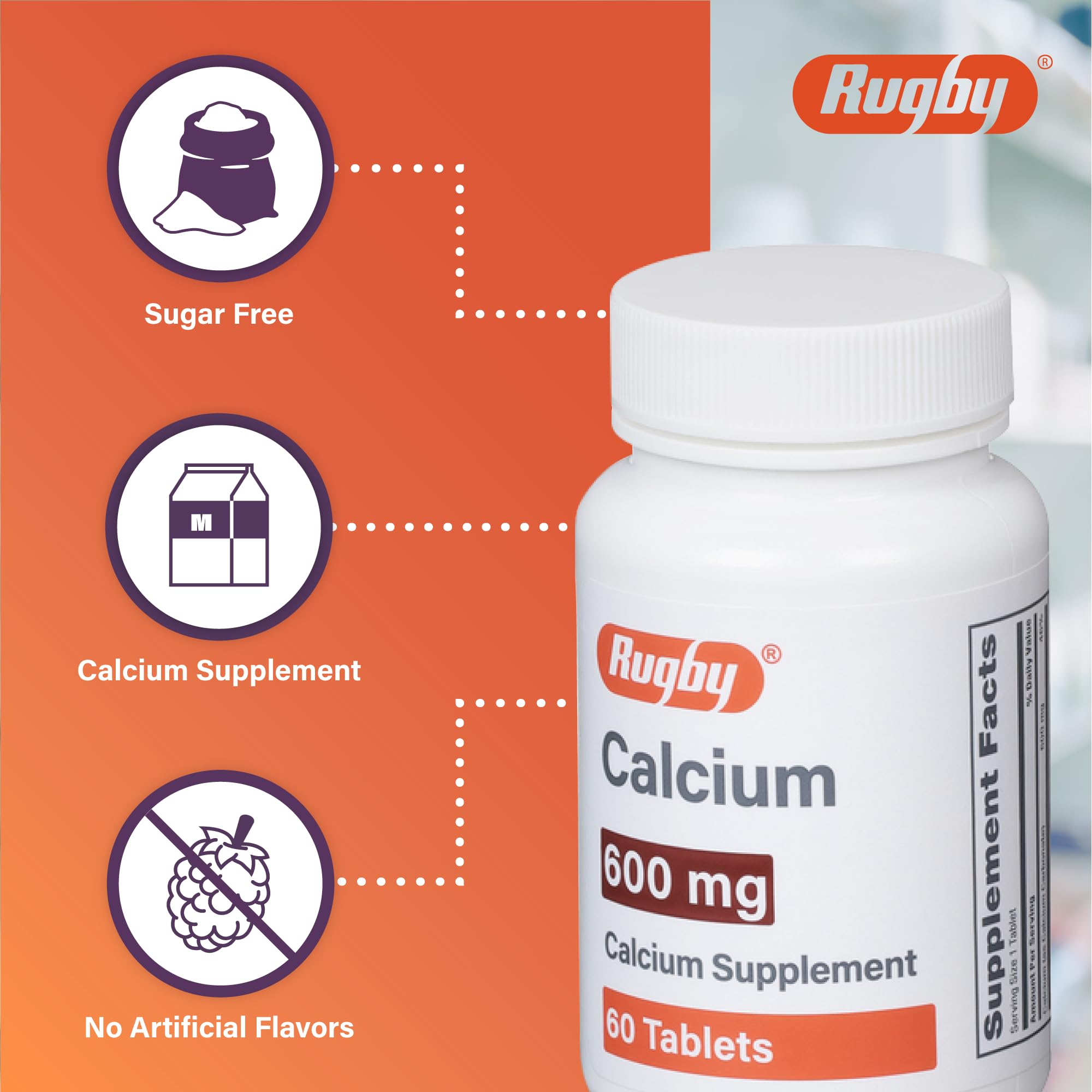 Easy-to-swallow Rugby calcium pills