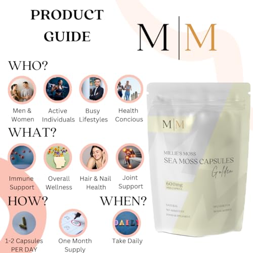 Easy-to-swallow sea moss capsules