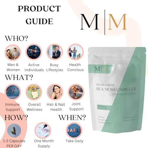 easy-to-swallow sea moss capsules