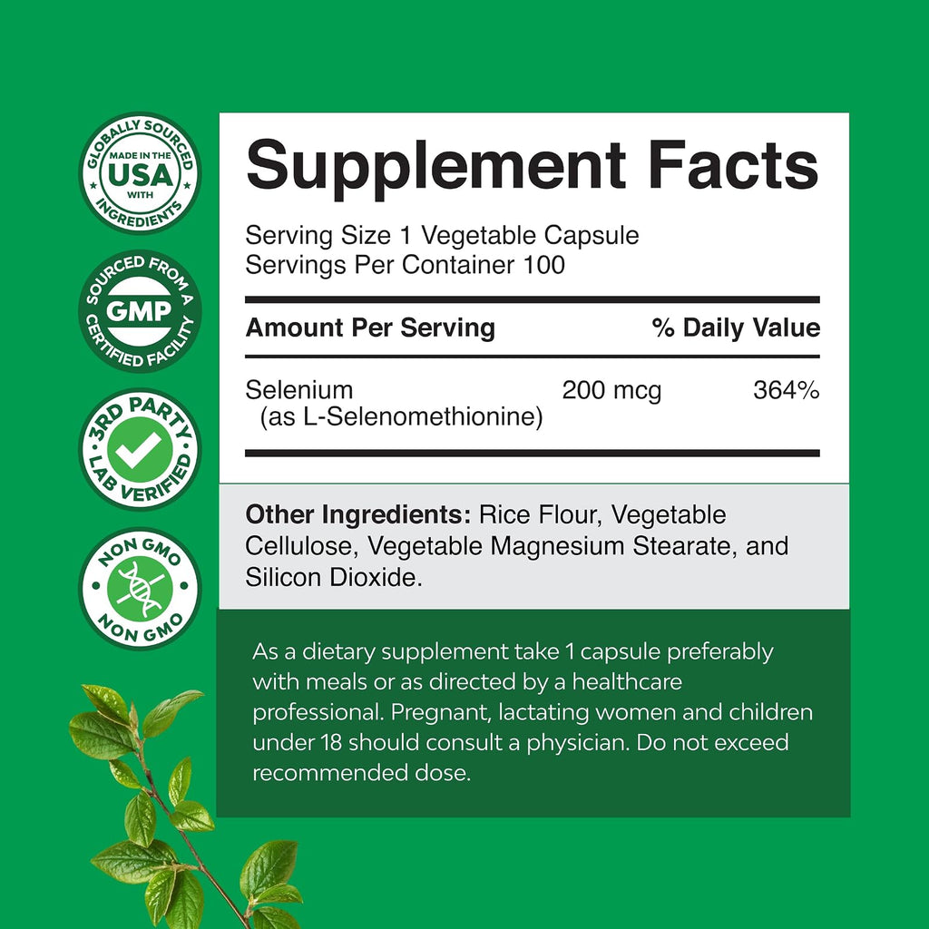 easy to swallow selenium capsules