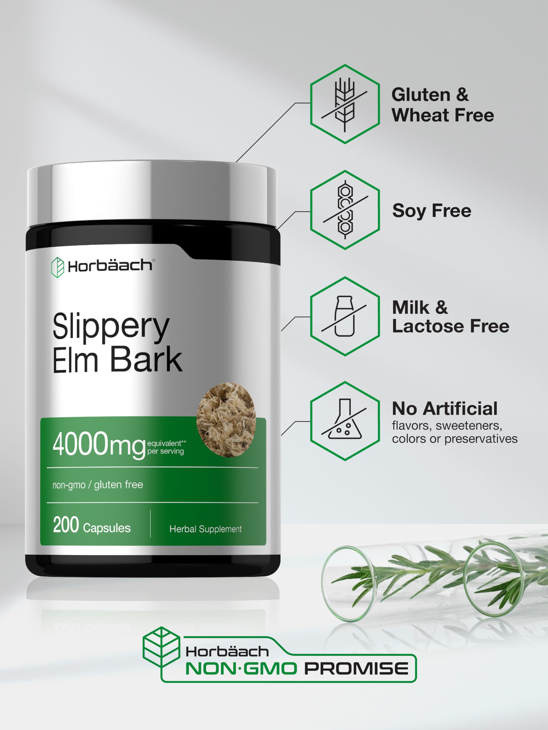 easy-to-swallow slippery elm pills