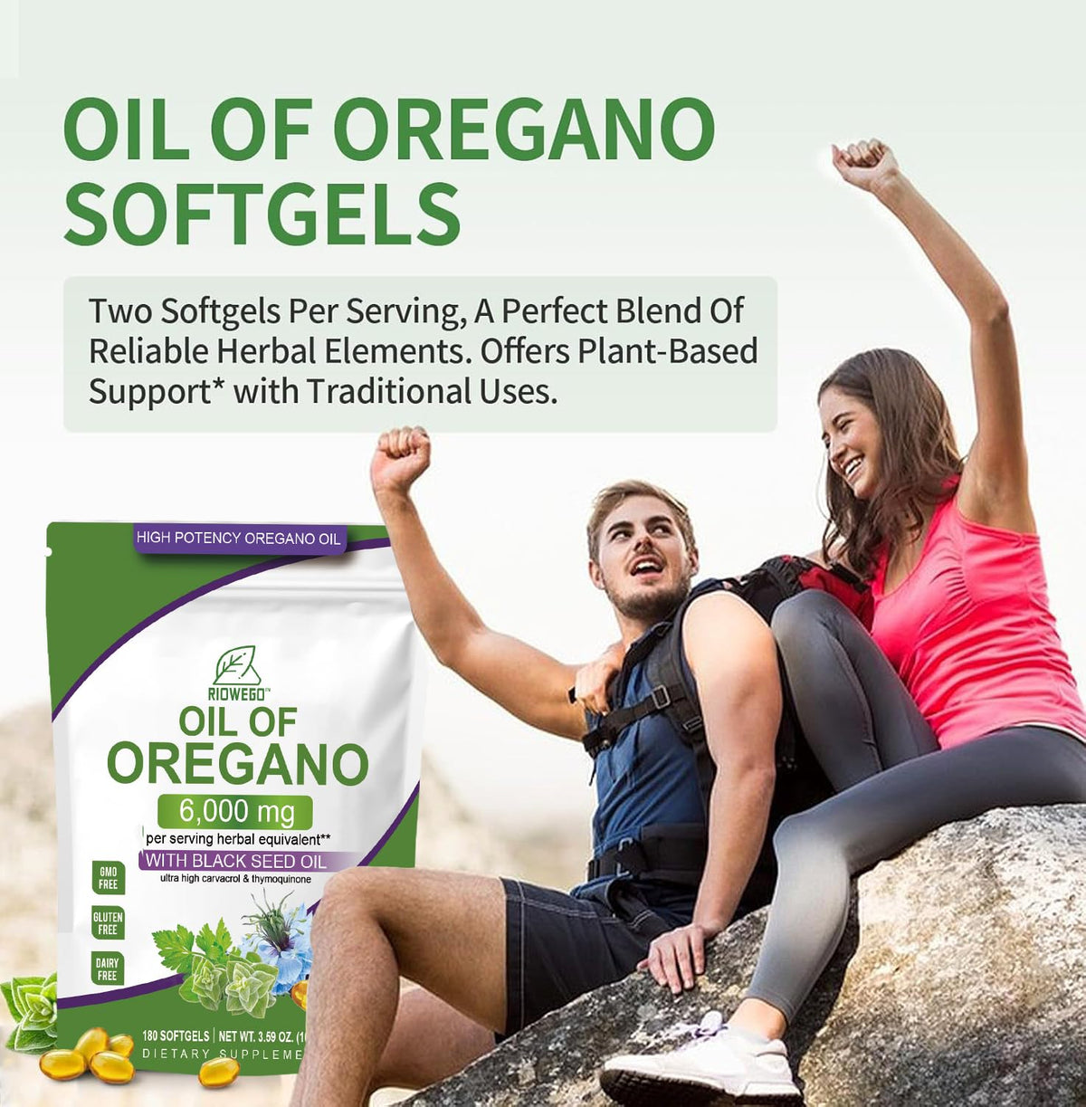 easy-to-swallow softgel format