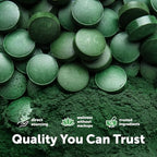 easy-to-swallow spirulina & chlorella