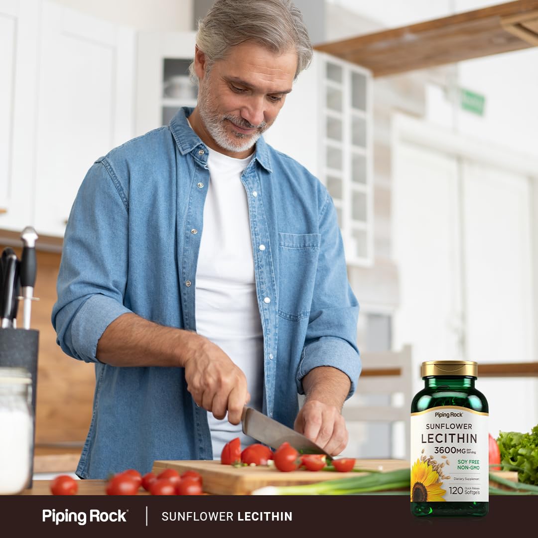 Easy to swallow sunflower lecithin capsules
