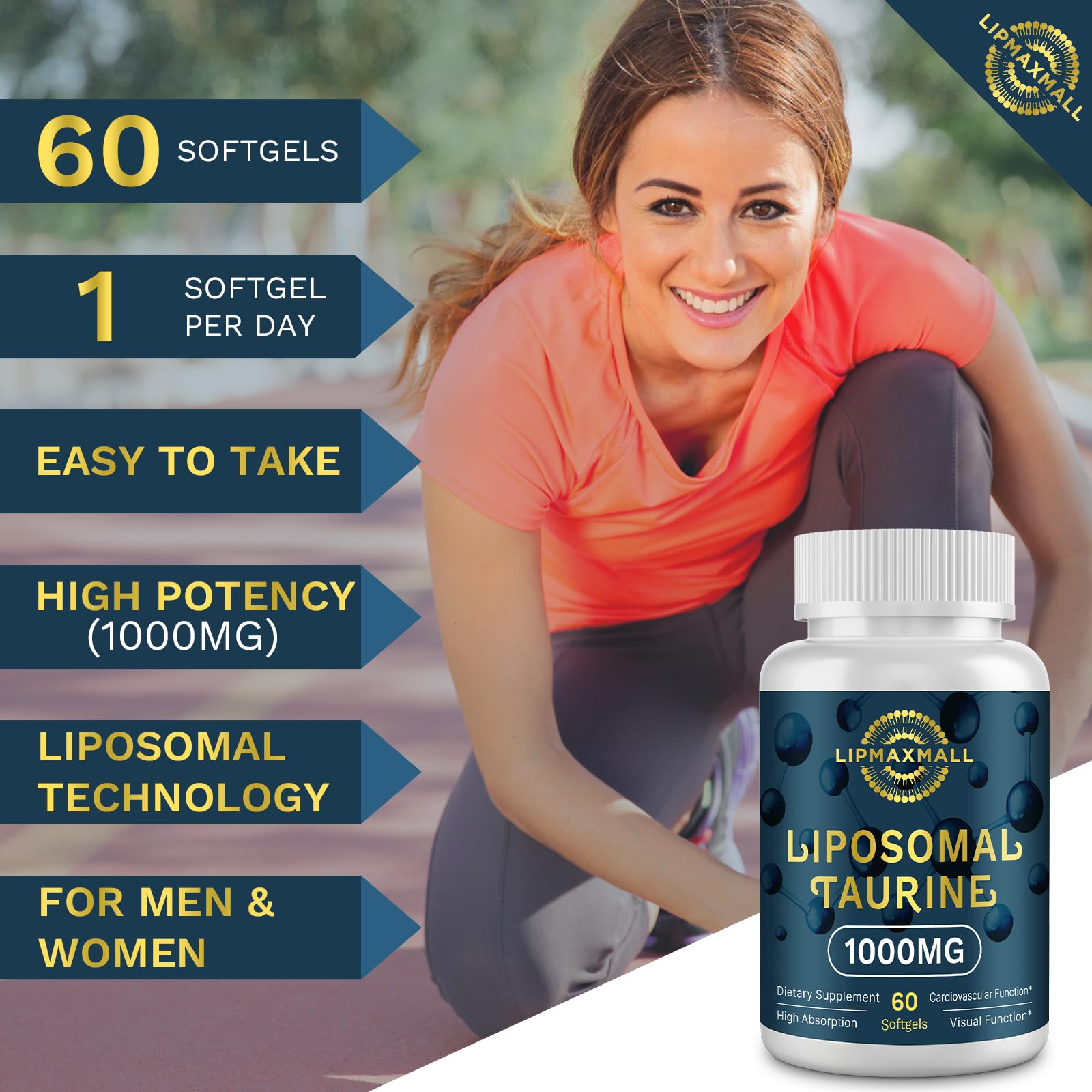easy-to-swallow taurine softgels