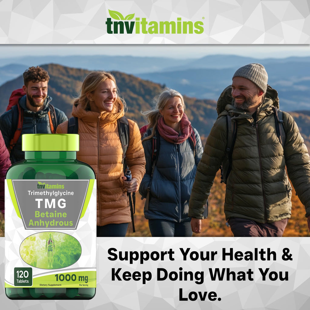 easy-to-swallow TMG vitamin tablets