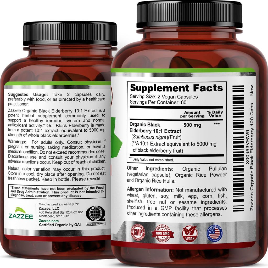 easy-to-swallow vegan elderberry capsules