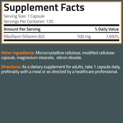 easy-to-swallow vegetarian B2 capsules