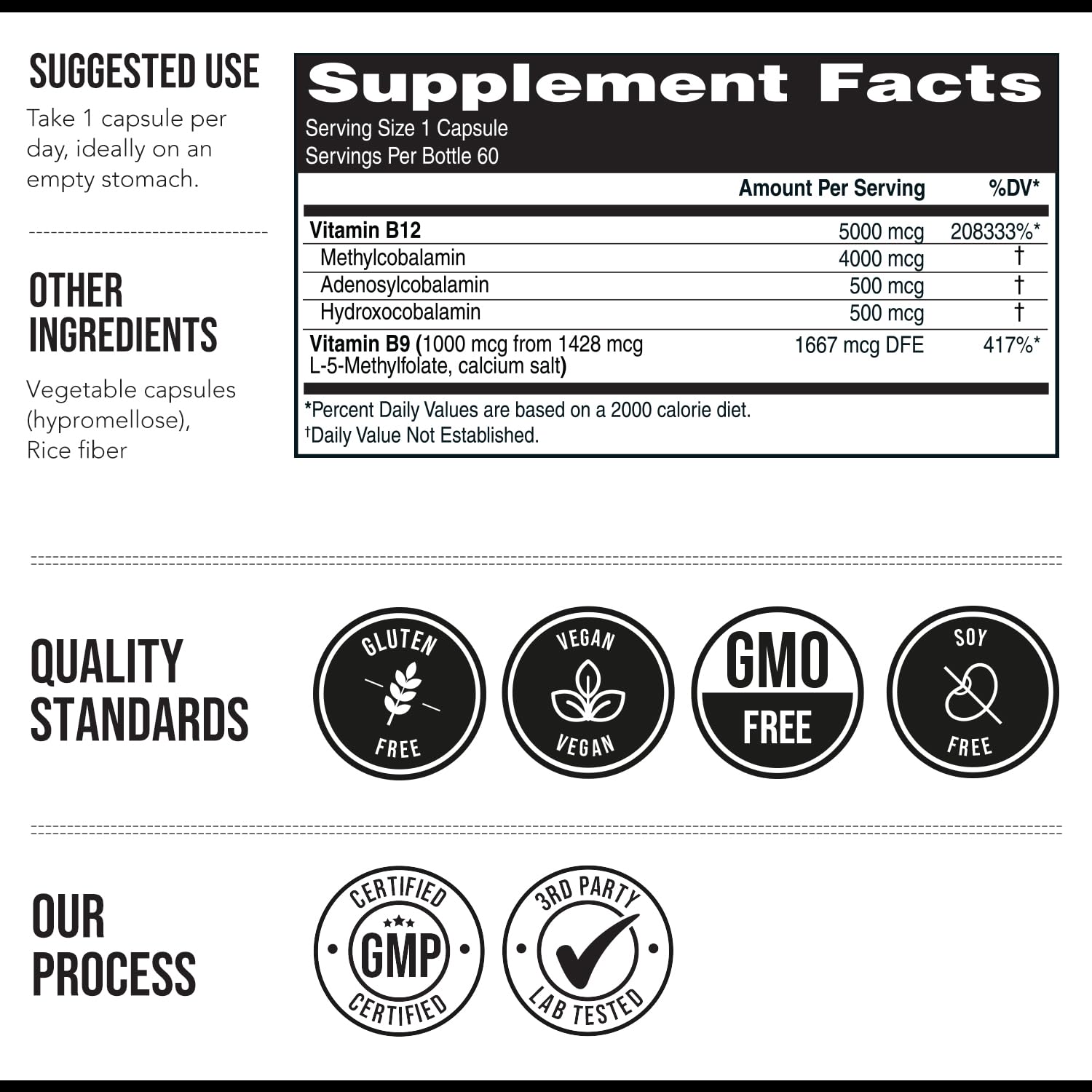 easy to swallow vitamin b12 capsules