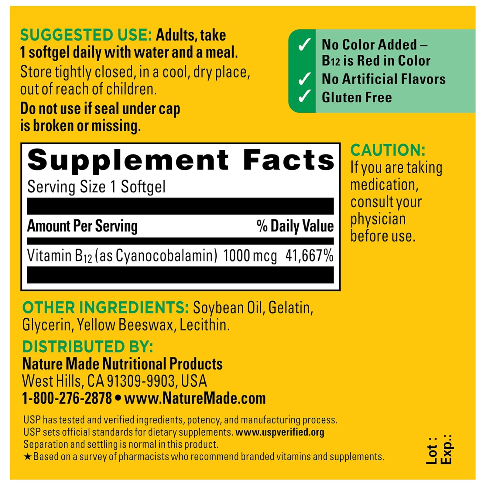 easy to swallow vitamin B12 softgels
