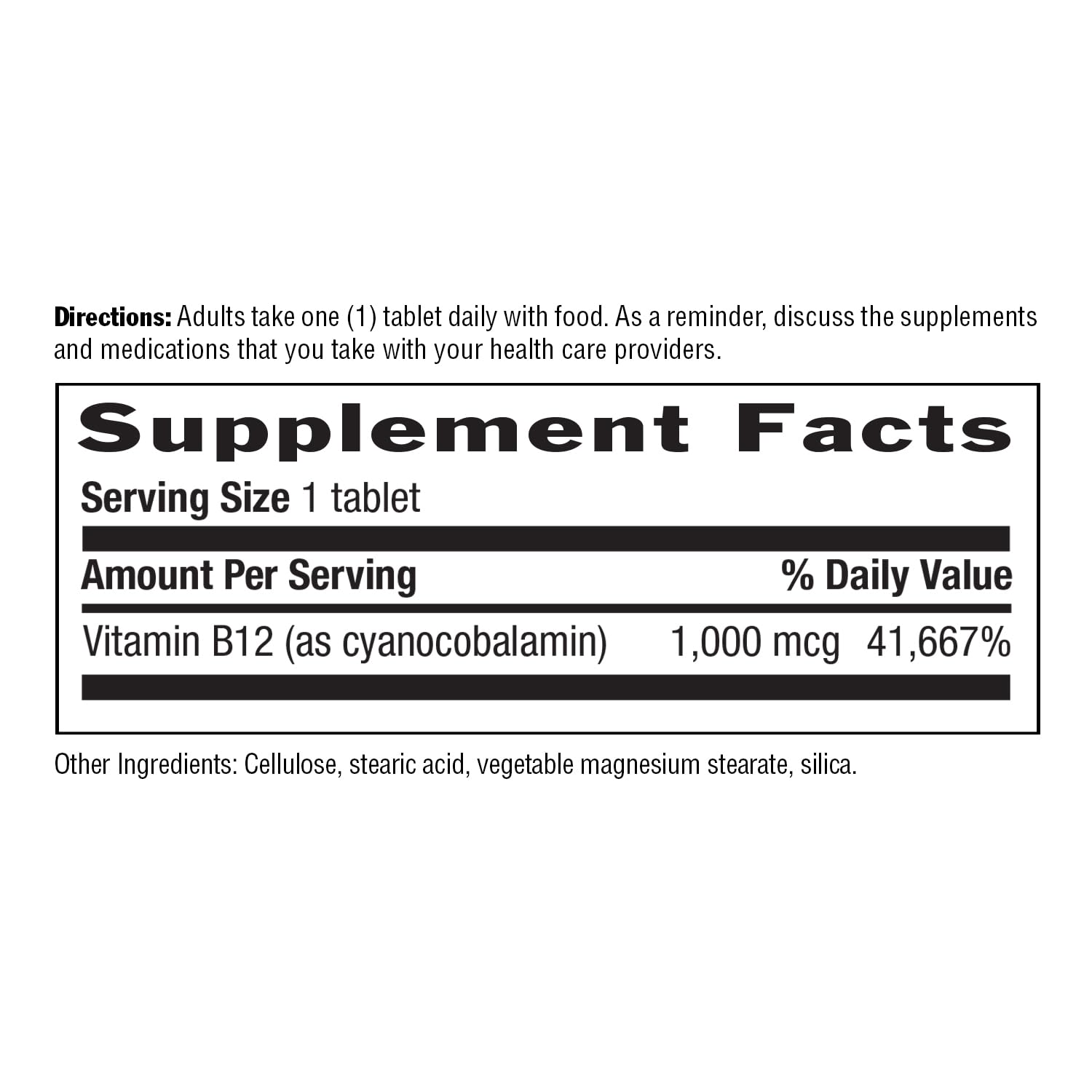 easy to swallow vitamin b12 tablets