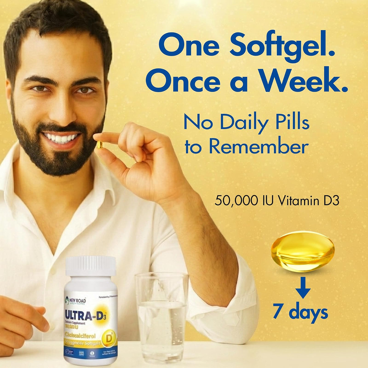 easy-to-swallow vitamin D capsules