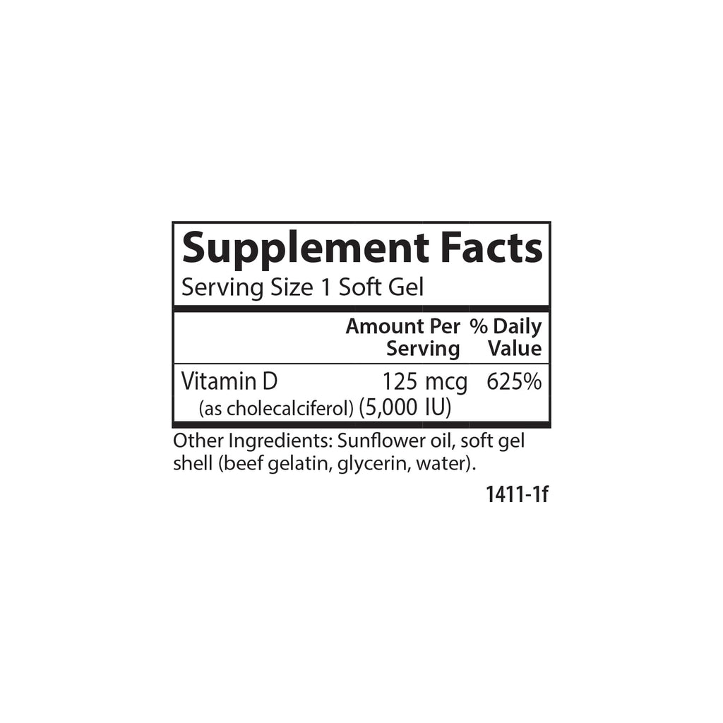 easy to swallow vitamin D softgels