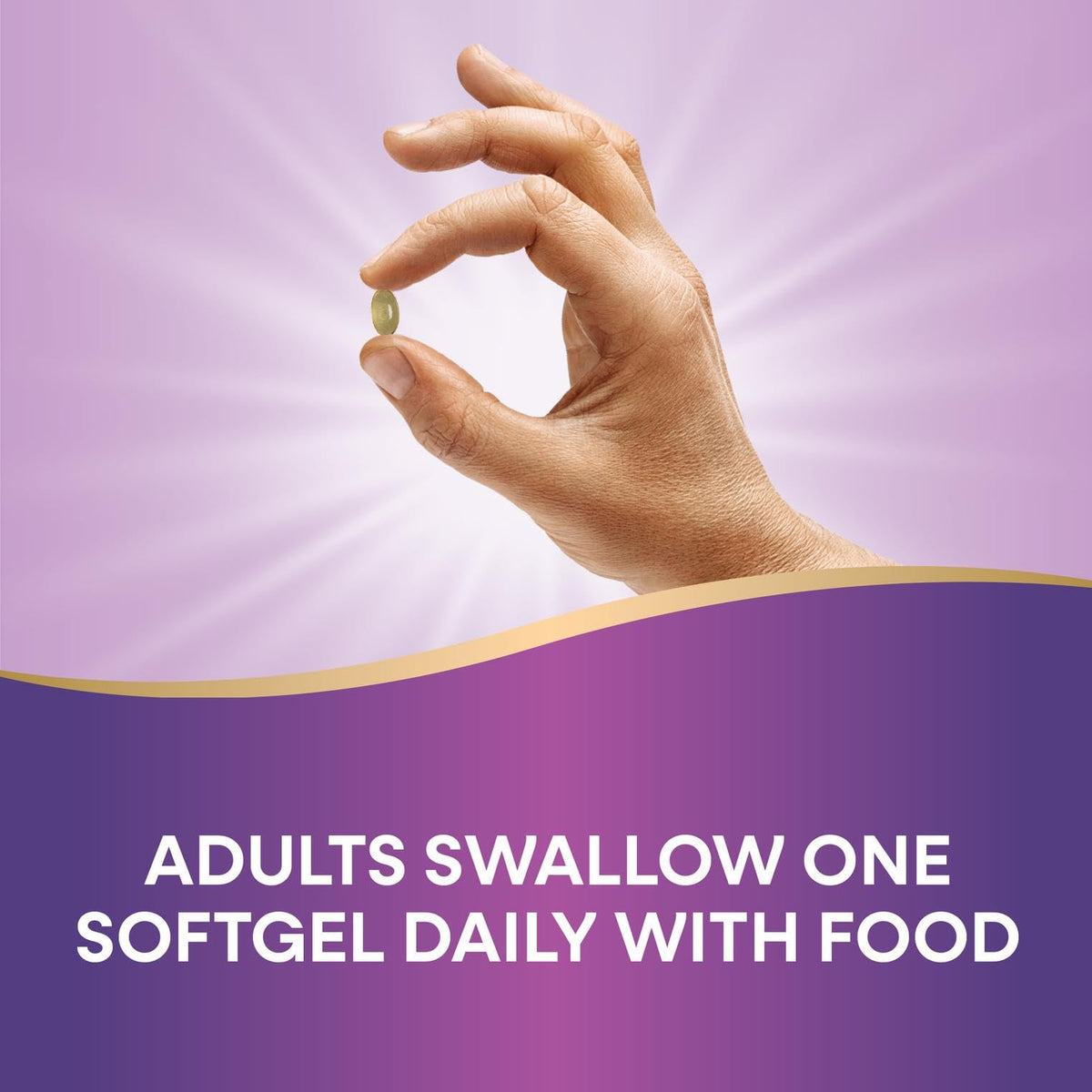 Easy-to-swallow Vitamin D3 capsules